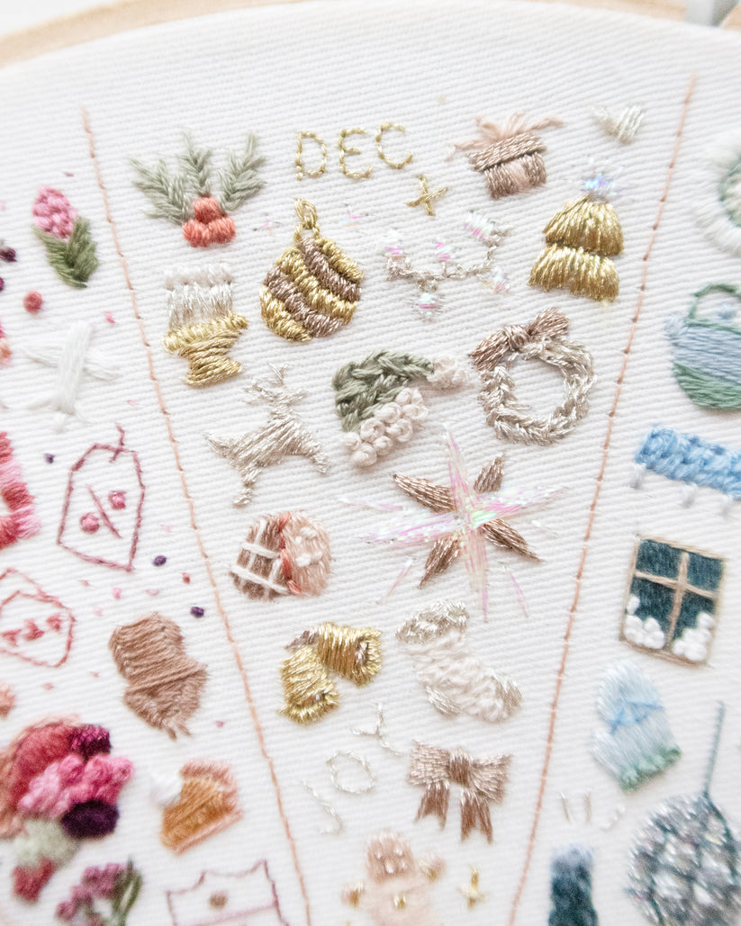 Embroidery Journal - December Holiday Pattern – Emily June